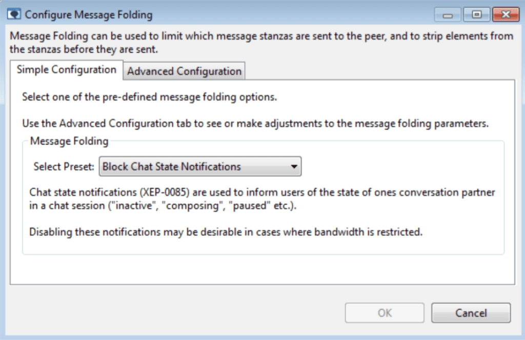 Constrained Network XMPP - Isode